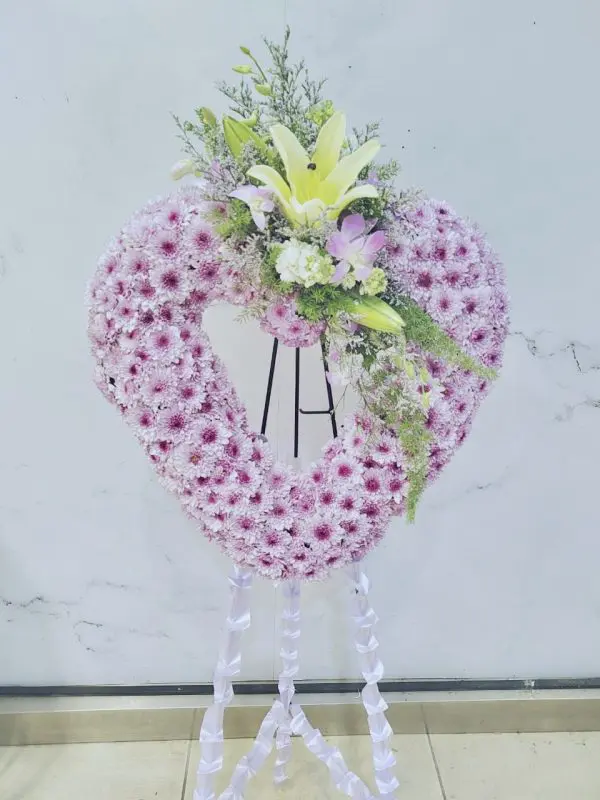 Condolences Wreath Flowers for Funeral Wake & Memorial